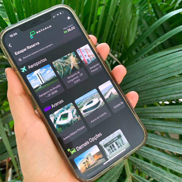 Estapar Reserva - Reserva de vagas em estacionamentos de aeroportos.