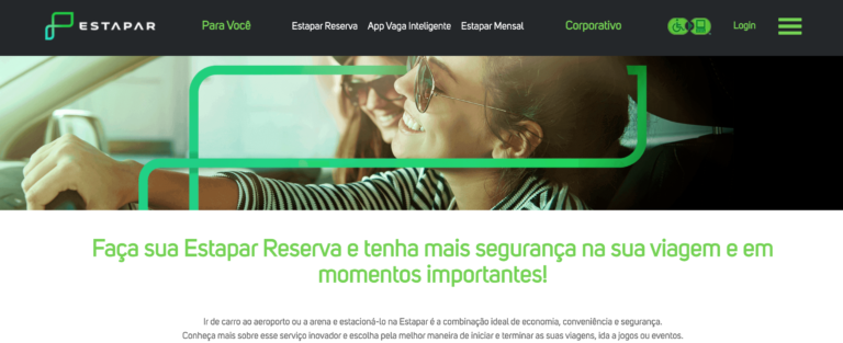 Estapar Reserva - Reserva de vagas em estacionamentos de aeroportos.